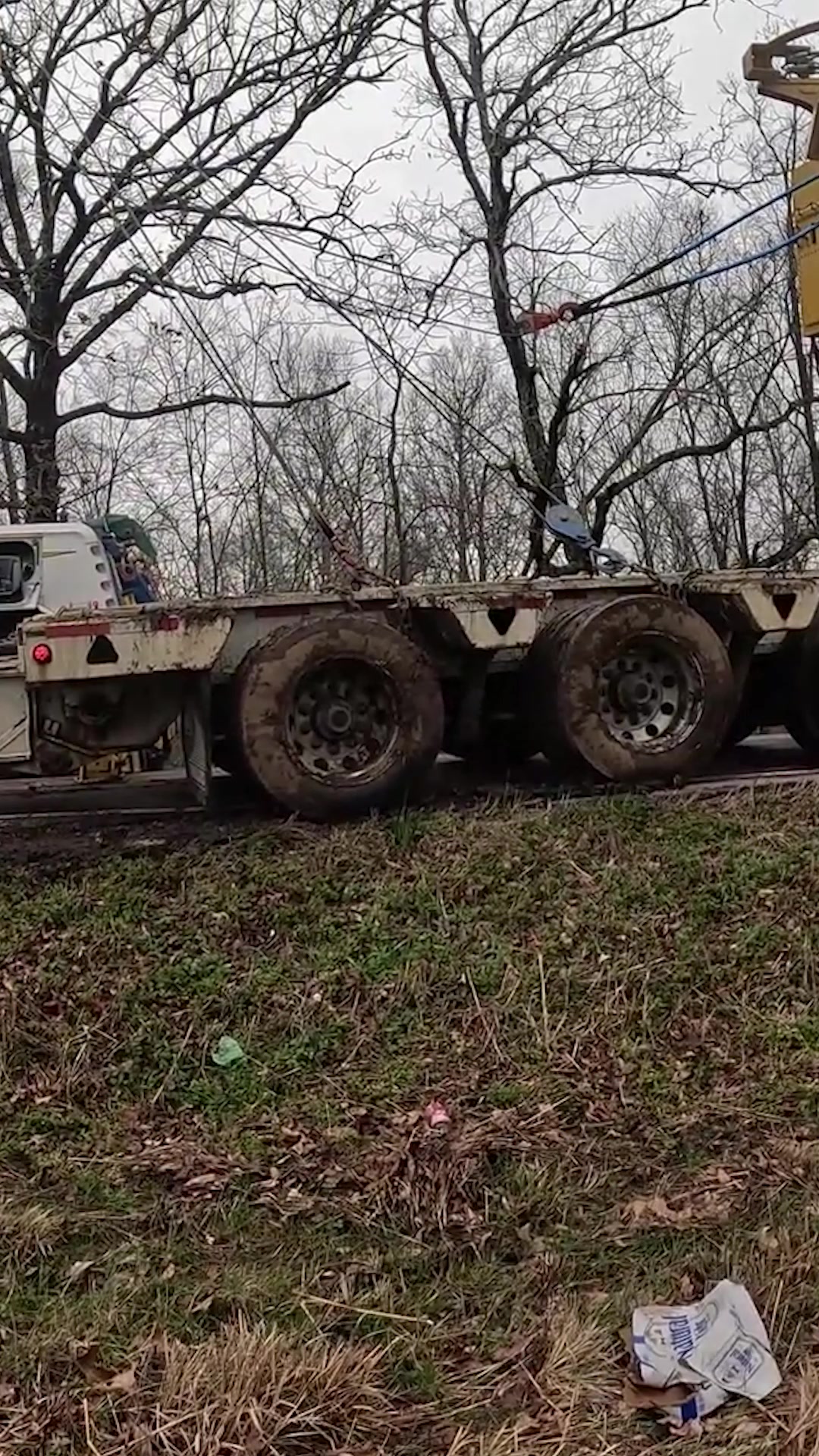Heavy towing in action