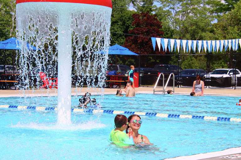 Photos: Families dive into summer on opening day at Plymouth Pool