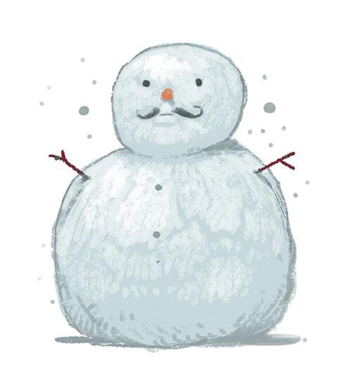 Snowman: Ephemeral existence of human and snow