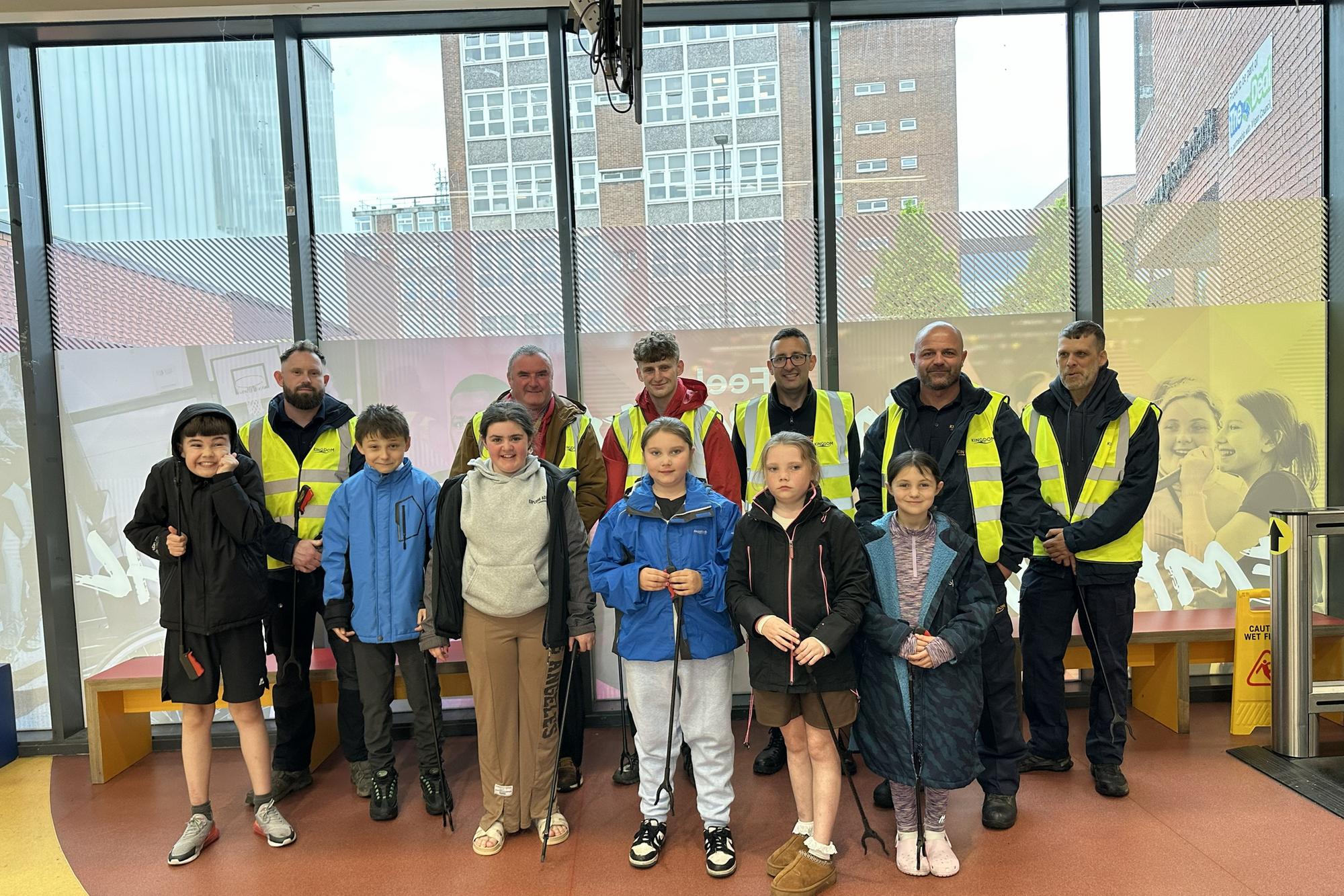 Wigan children join forces with environmental teams to tackle litter ...