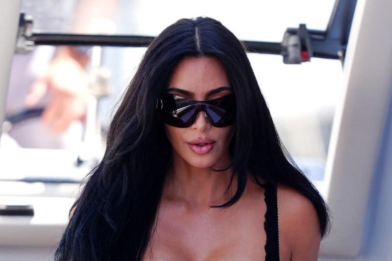 Martin Brundle blanked by Kim Kardashian as he rages 'don't shove me, I ...