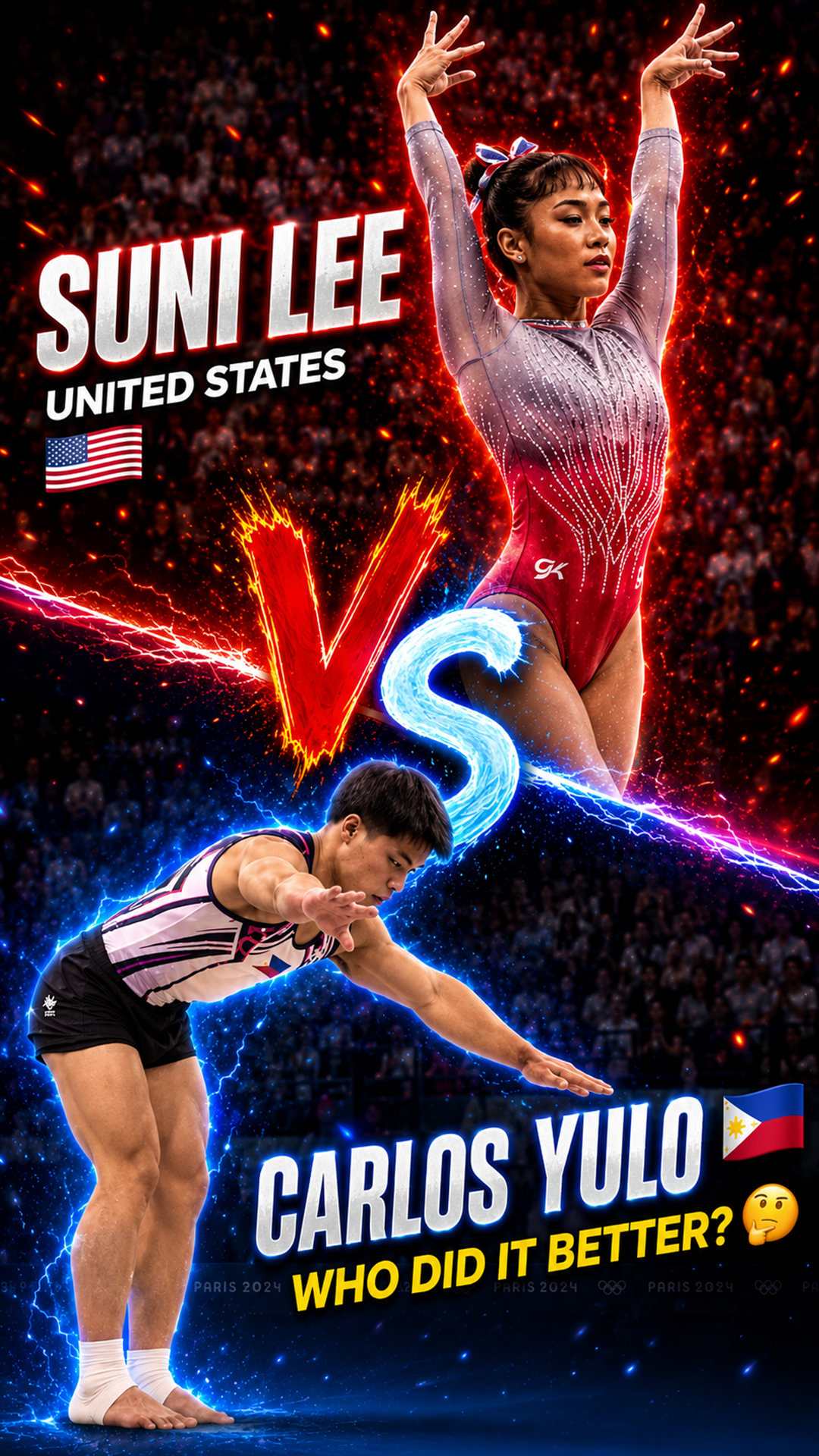 Carlos Yulo vs Suni Lee | Floor skill showcase