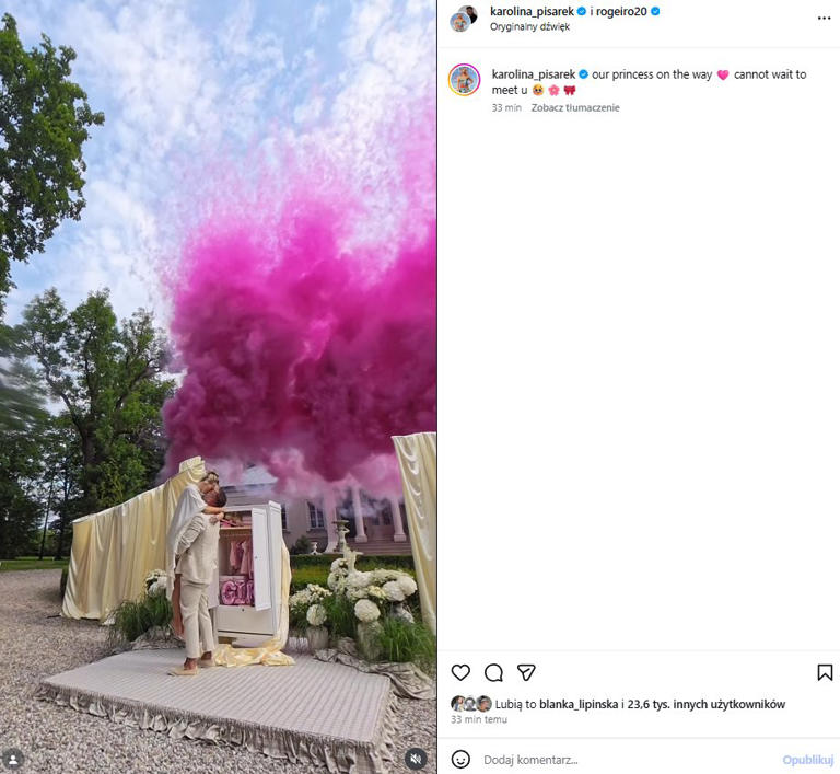Karolina Pisarek z ukochanym ujawnili płeć dziecka. "O matko, ale cudnie"