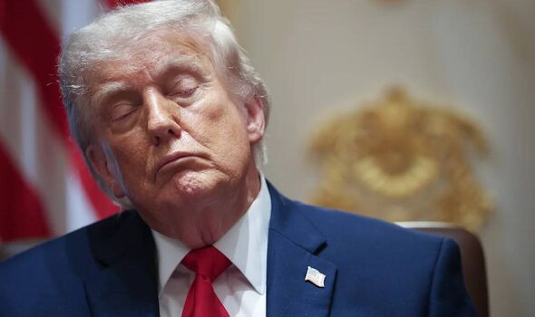 Donald Trump 'falls asleep' during Oval Office press briefing amid ...