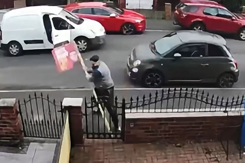 Andy Burnham says 'give it a rest' as CCTV shows 'someone up to no good'