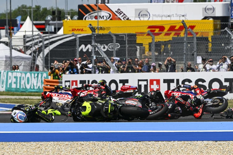 MotoGP Hungarian GP: Marquez outduels Acosta to win, Aprilia duo collide