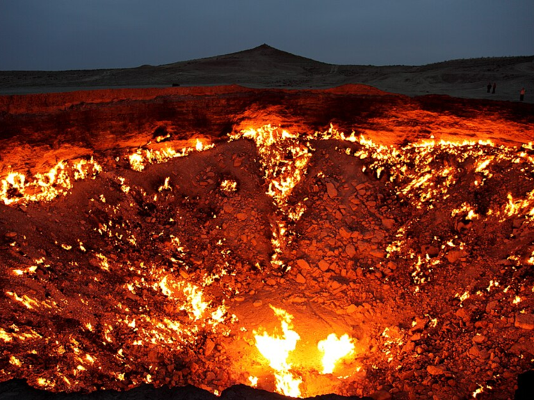 In 1971, Soviet drilling may have created the burning crater now called ...