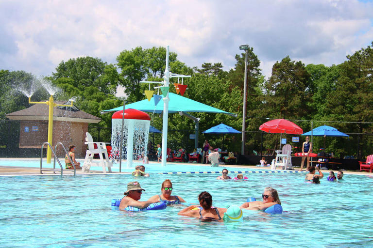Photos: Families dive into summer on opening day at Plymouth Pool