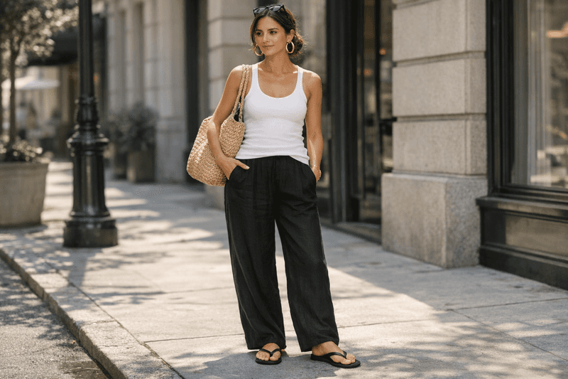 You'll want to copy these 10 chic flip-flop outfits immediately