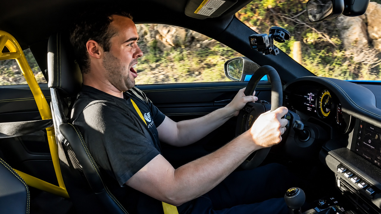 POV experiencing ultimate Porsche 911 GT3 intense launch control ...