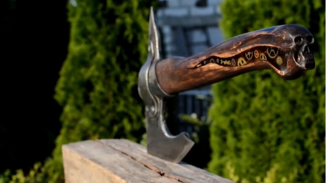 Inside the process of building a handmade axe