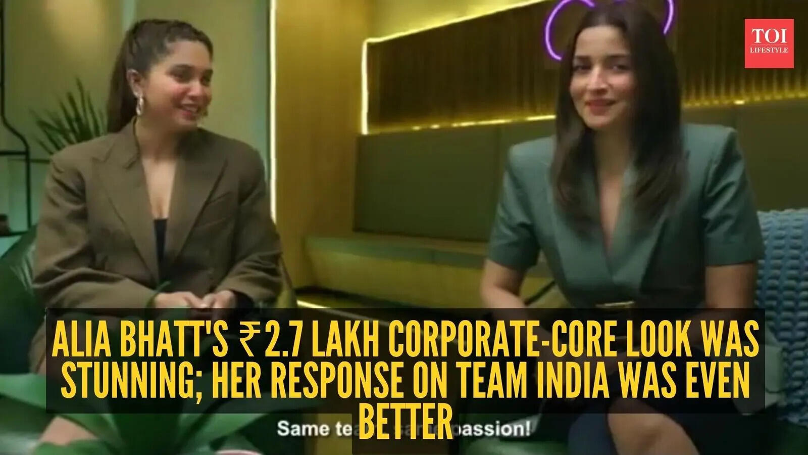 Alia Bhatt's ₹2.7 lakh power look turned heads, but it was her one-line ...