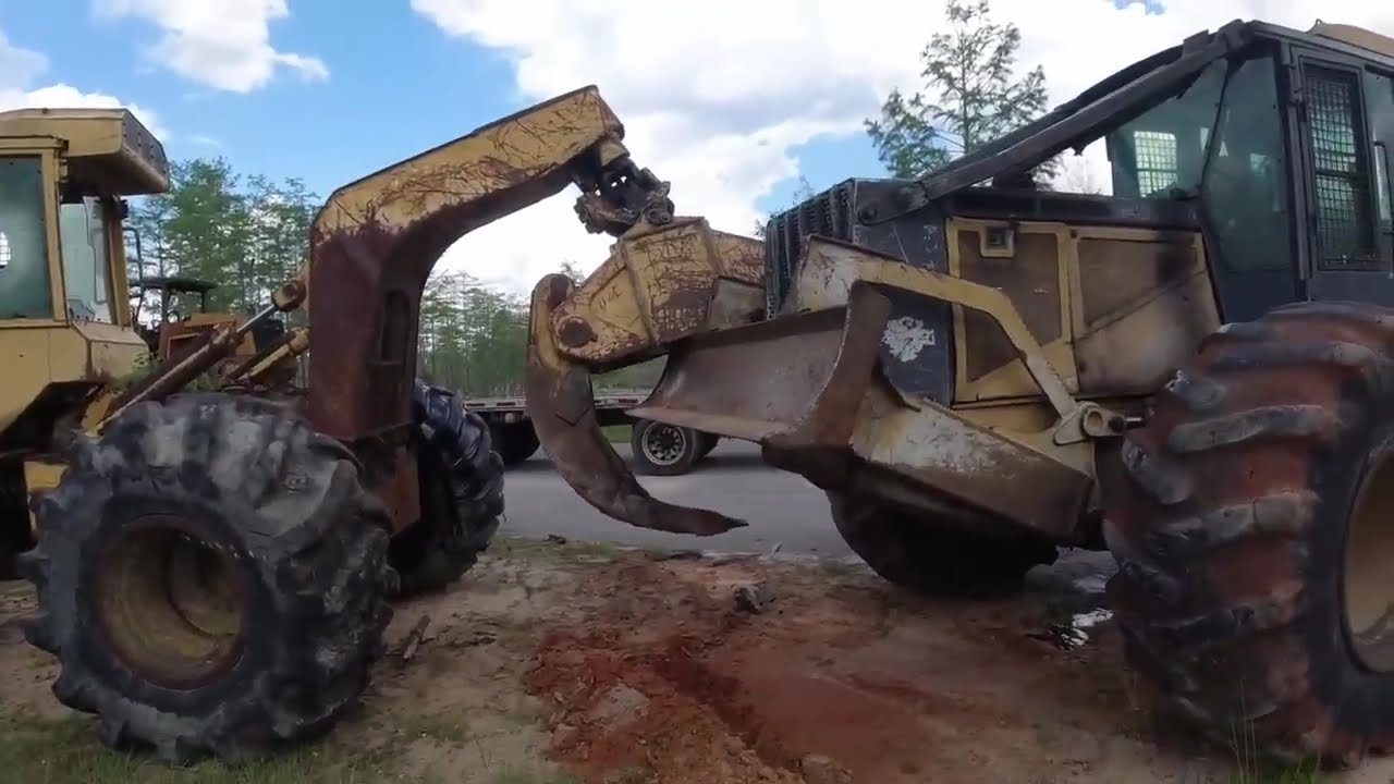 This logging machine sat for years then they tried to wake it up