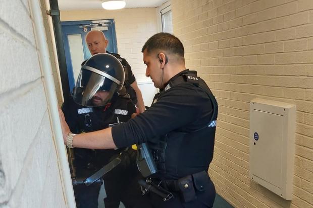 'We will take action' - police smash into Darlington property in drugs bust