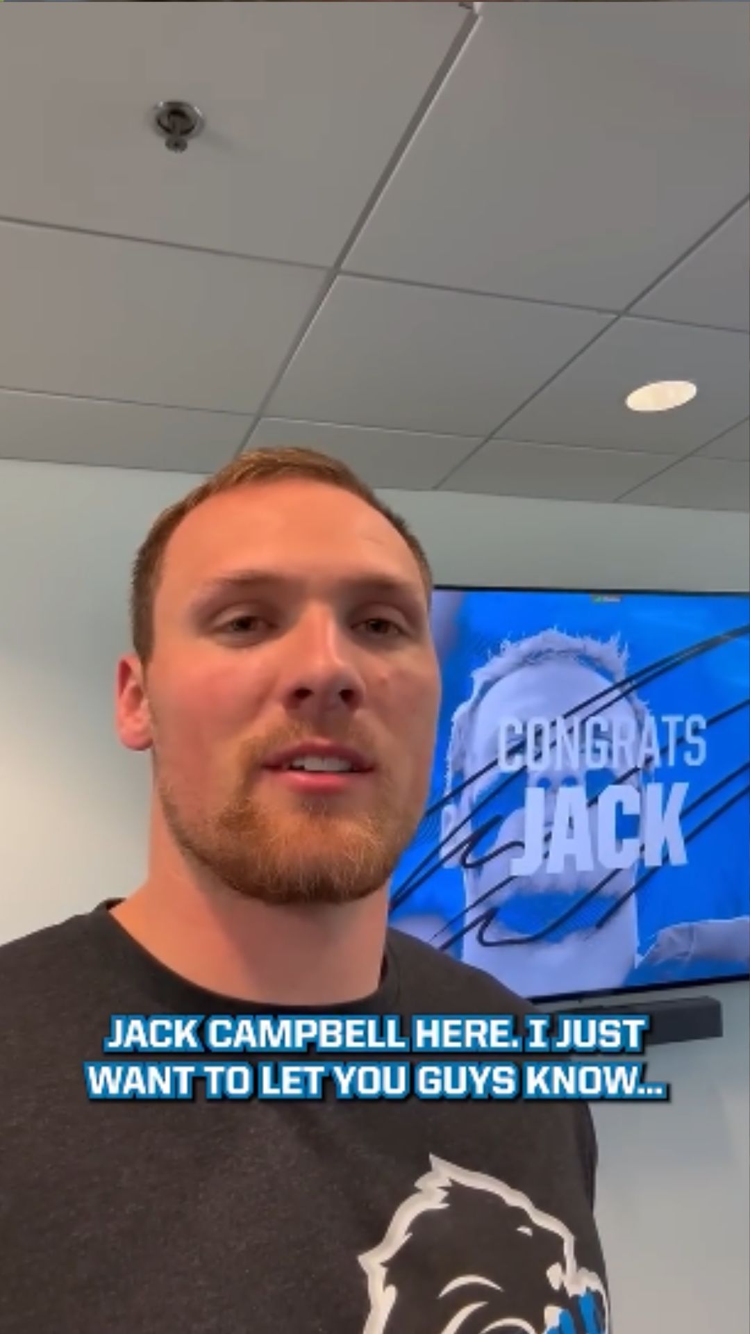 Jack Campbell officially announces contract extension