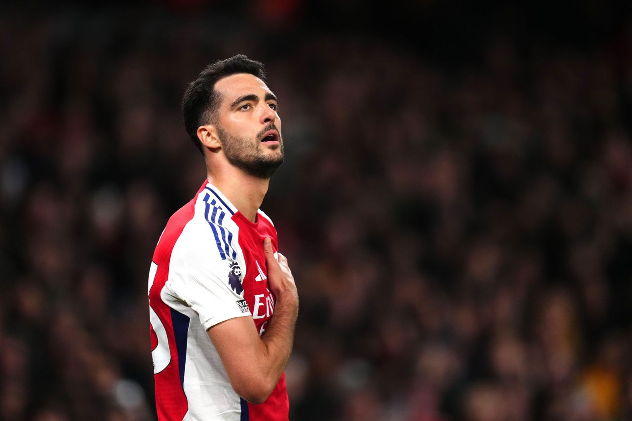 Mikel Merino on playing up front for Arsenal