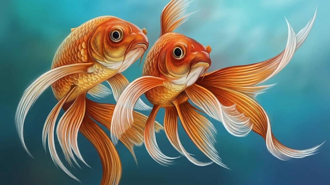 Soft pastel goldfish portrait | Pitt pencil shading & texture techniques
