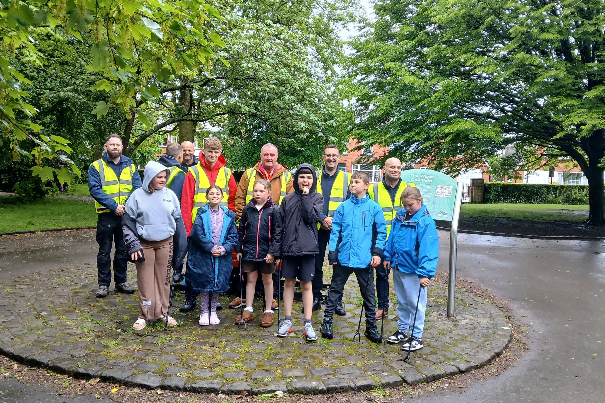 Wigan children join forces with environmental teams to tackle litter ...