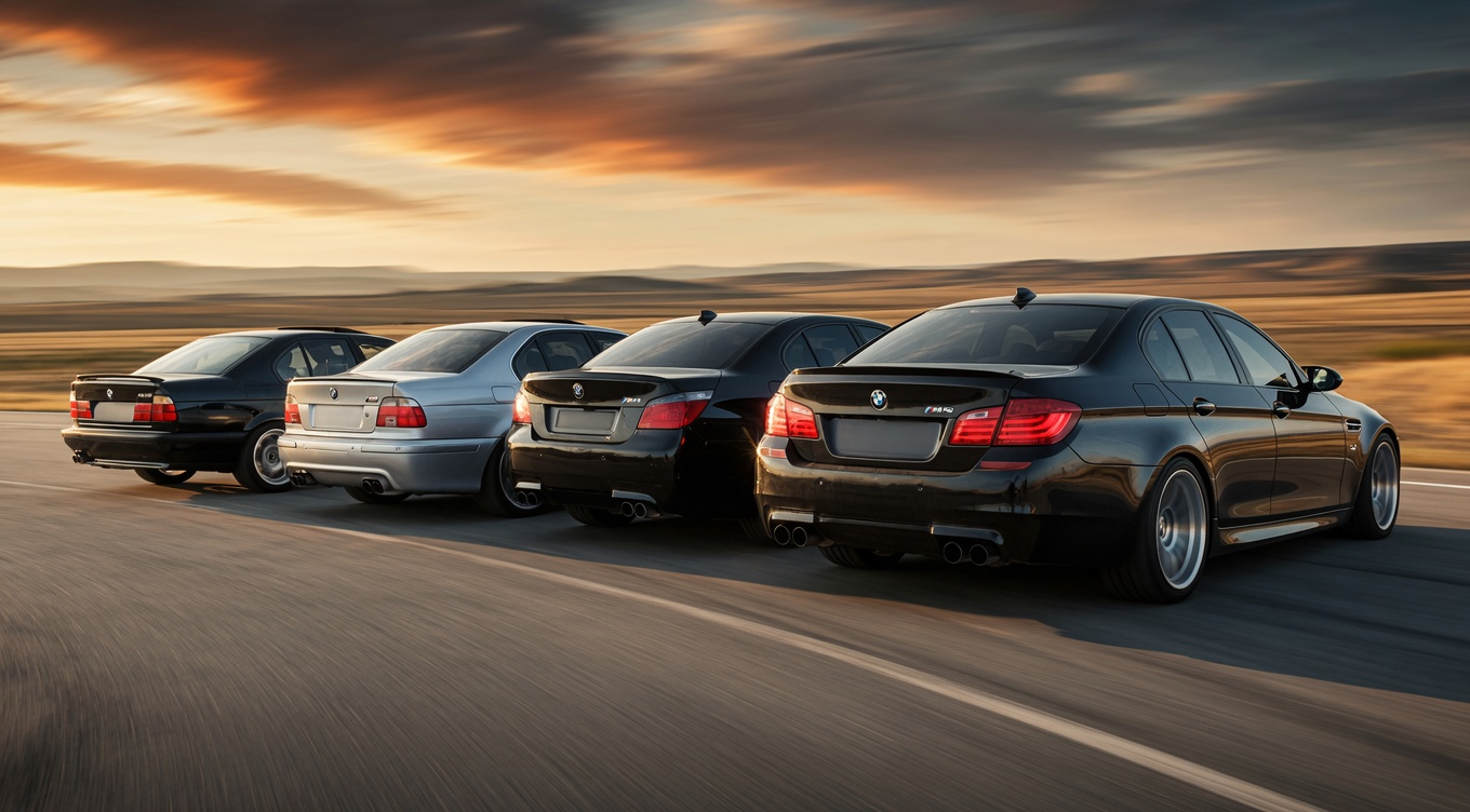BMW M5 icons showcase their unique character