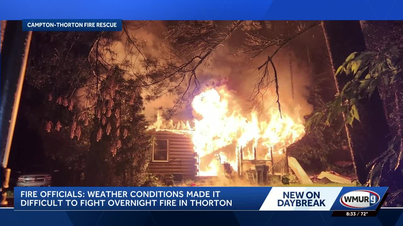Fire officials: Weather conditions made it difficult to fight overnight ...