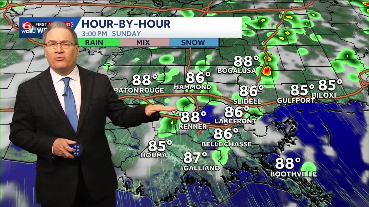 Impact day with isolated heavy rain possible
