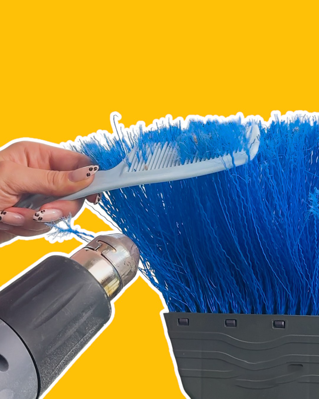Easy DIY tip on how to fix a messy broom 🧹