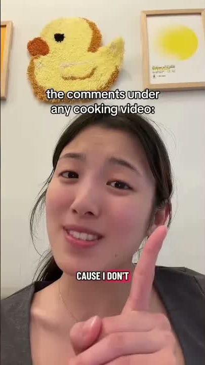 The over-the-top comments under cooking videos