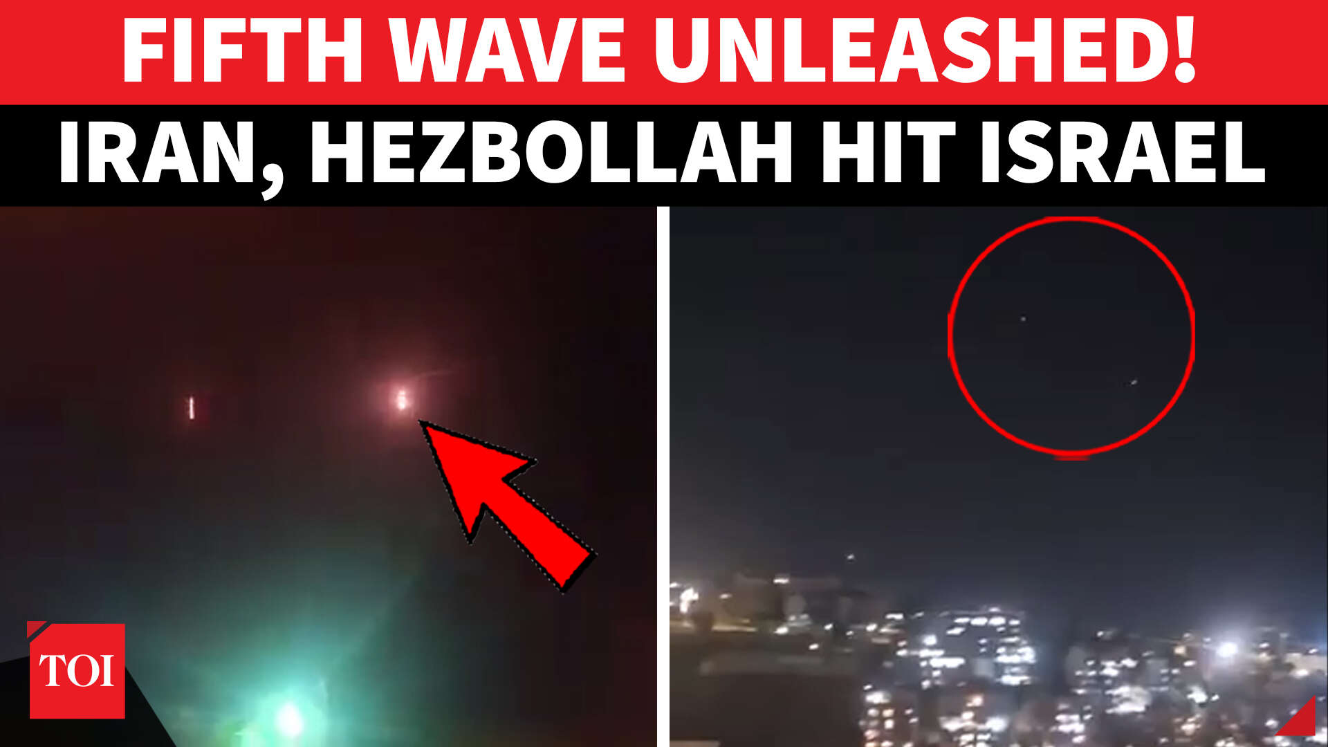 Iran unleashes fifth missile wave on Israel; Hezbollah joins attack ...