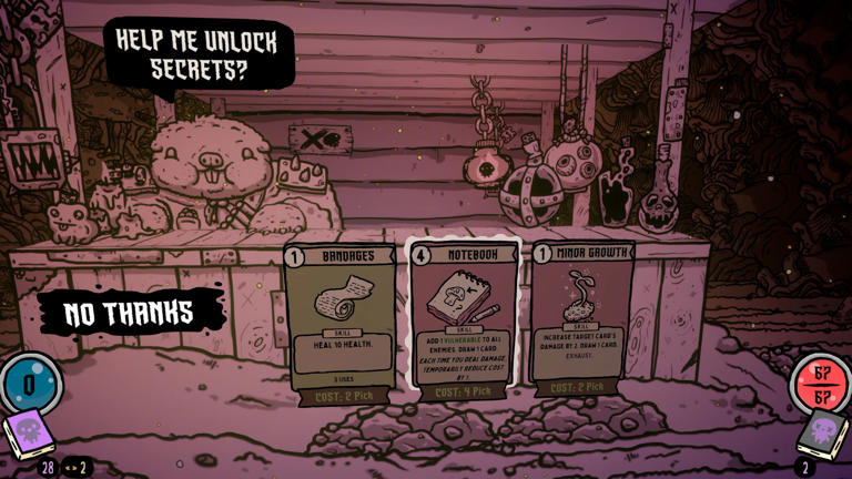 Shroom & Gloom is a deckbuilding roguelike that has you building 2 ...