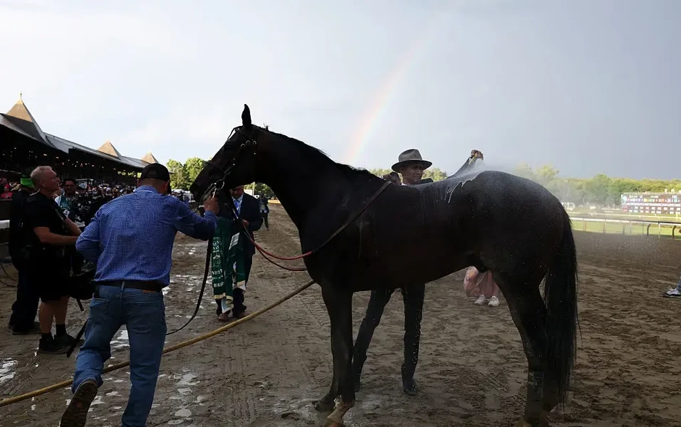 Golden Tempo wins Belmont Stakes, secures second Triple Crown leg