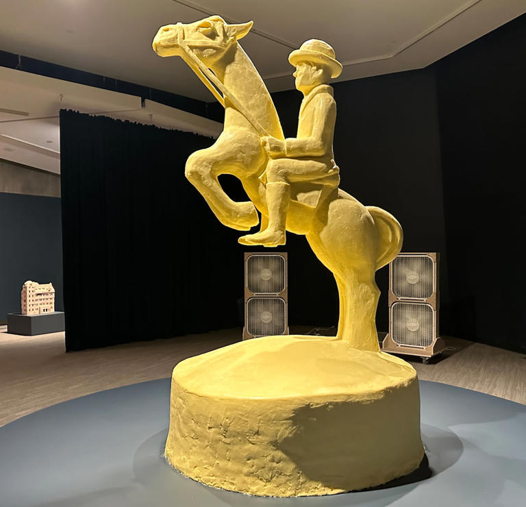 Calgary cowboy butter sculpture highlights how power melts away over time
