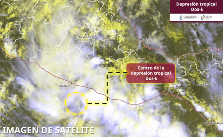 Depresión tropical Dos-E se forma en el Pacífico: ¿cuándo ingresará a ...