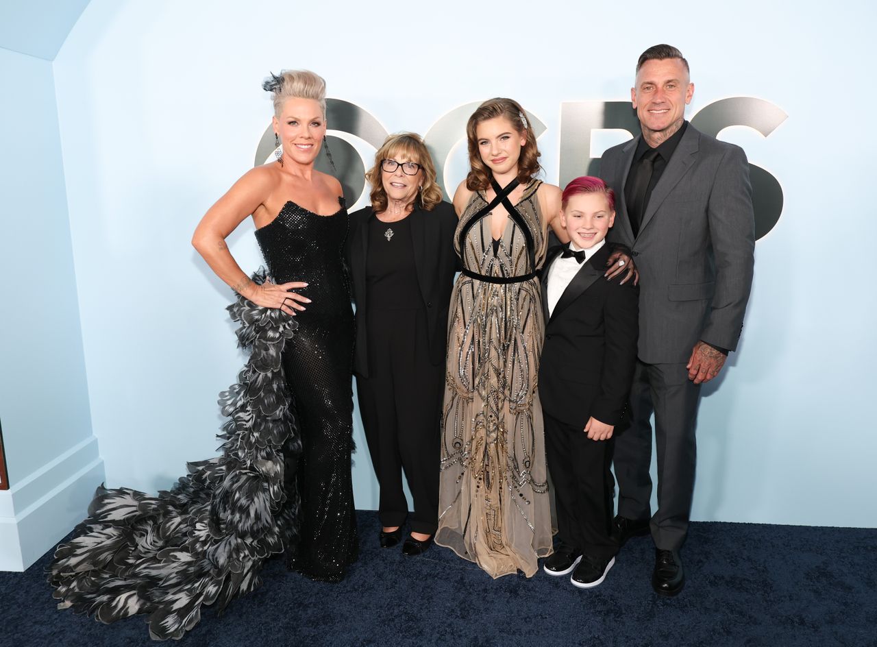 Pink has rare red carpet date night with husband Carey Hart and ...