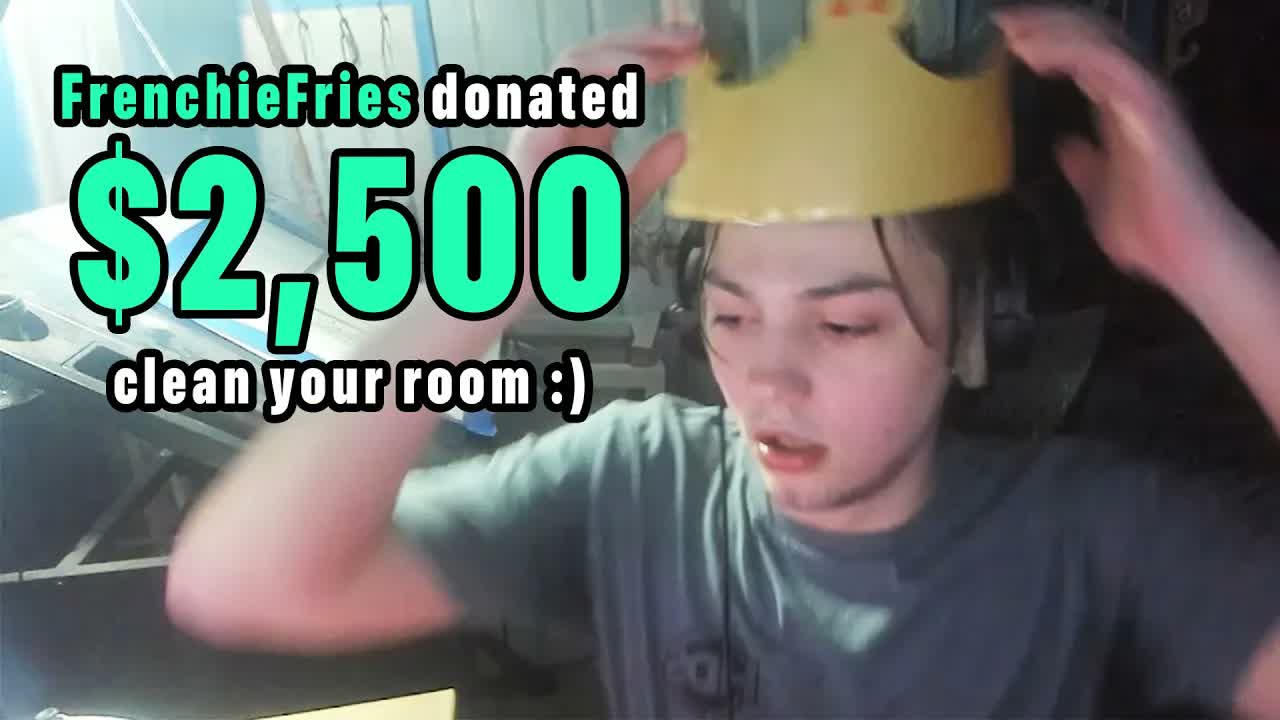 Donating $1,000 to streamers who renovated their room!