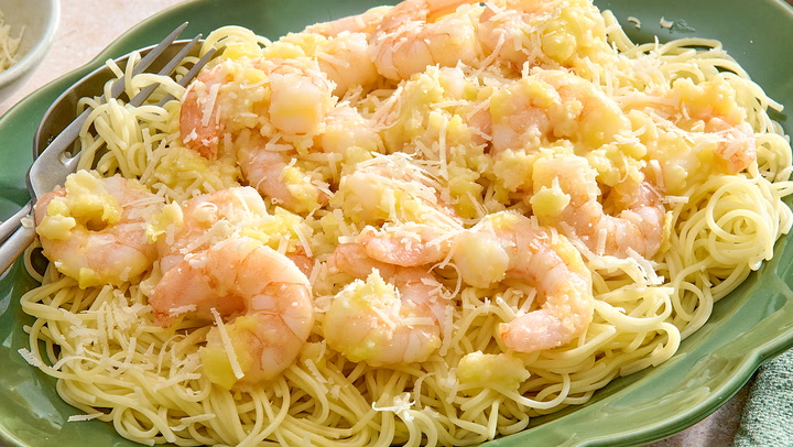 Garlic shrimp scampi