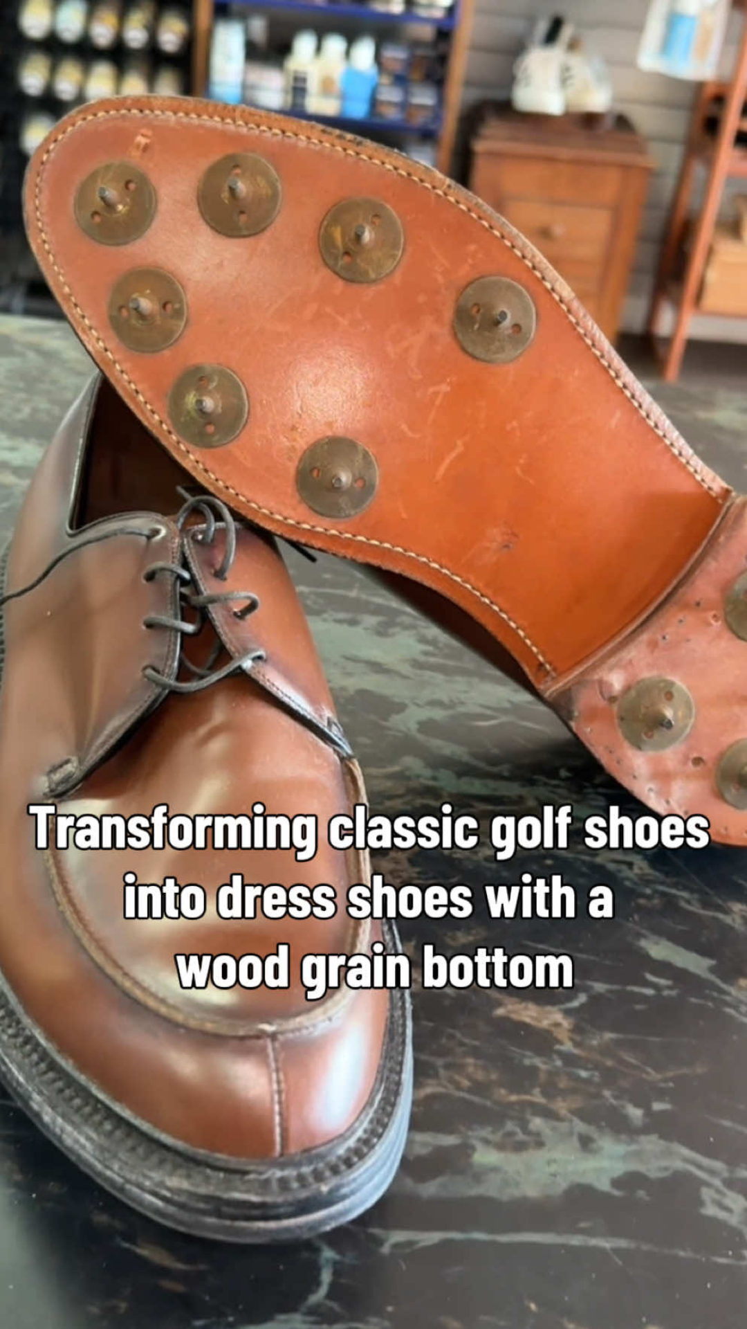 The golf shoe transformation: cobbler repair and sustainable recycling