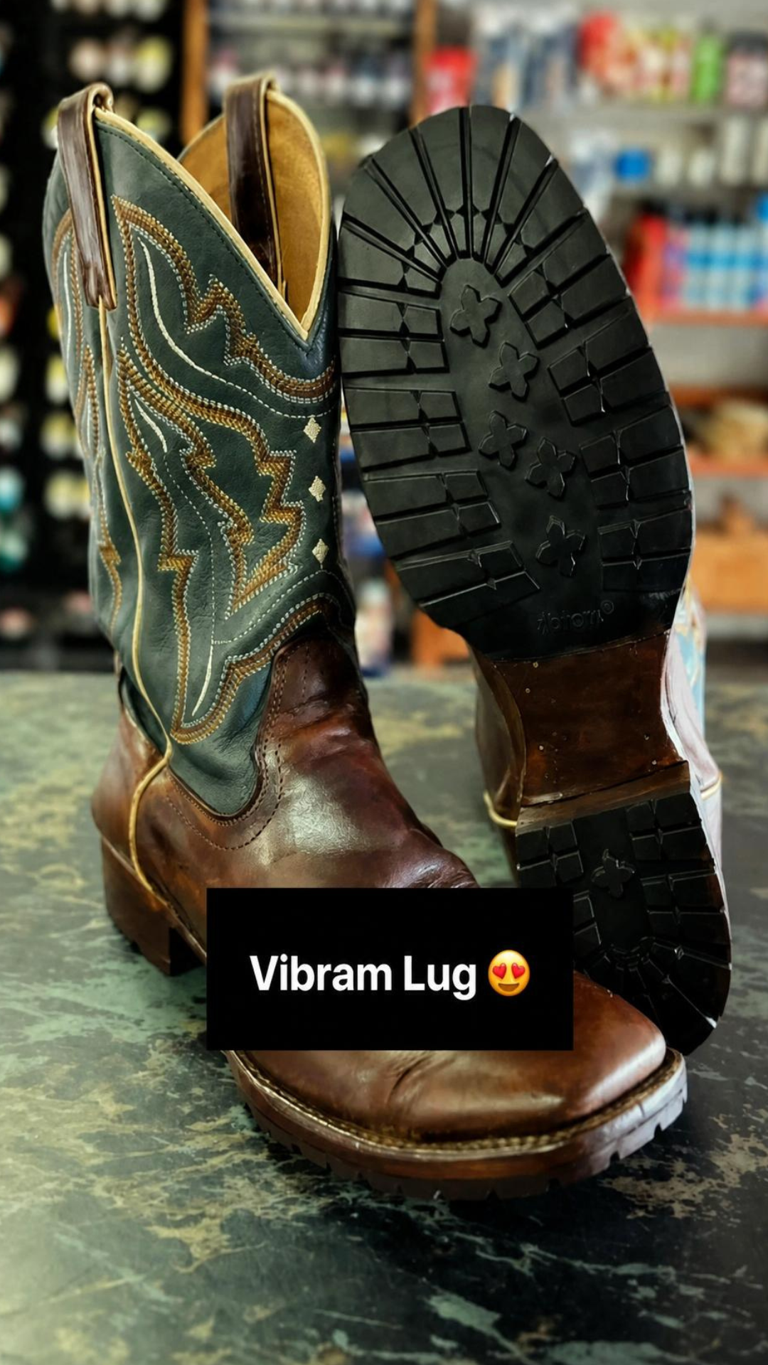 Adding durable soles and heels to restore boots