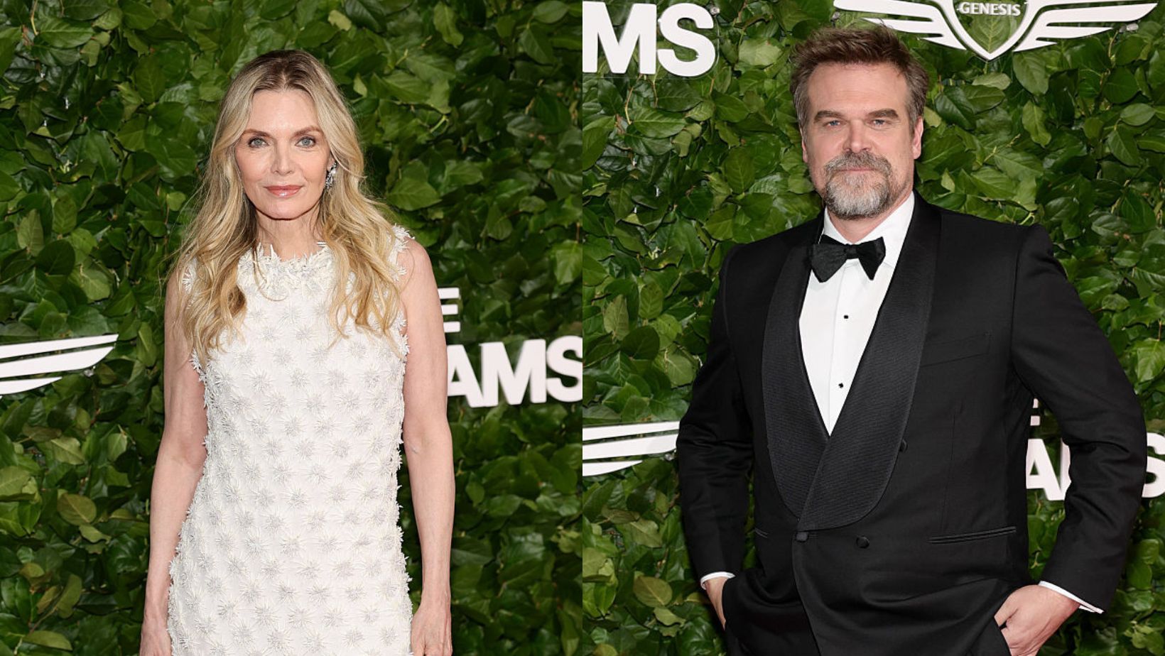 Michelle Pfeiffer and David Harbour were having a blast on the red ...