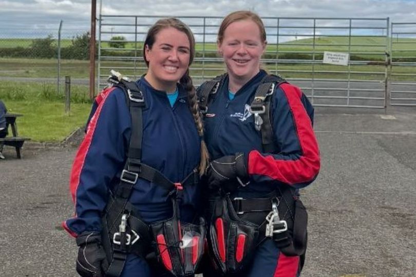 Glasgow care home workers take to the skies to raise money for ...