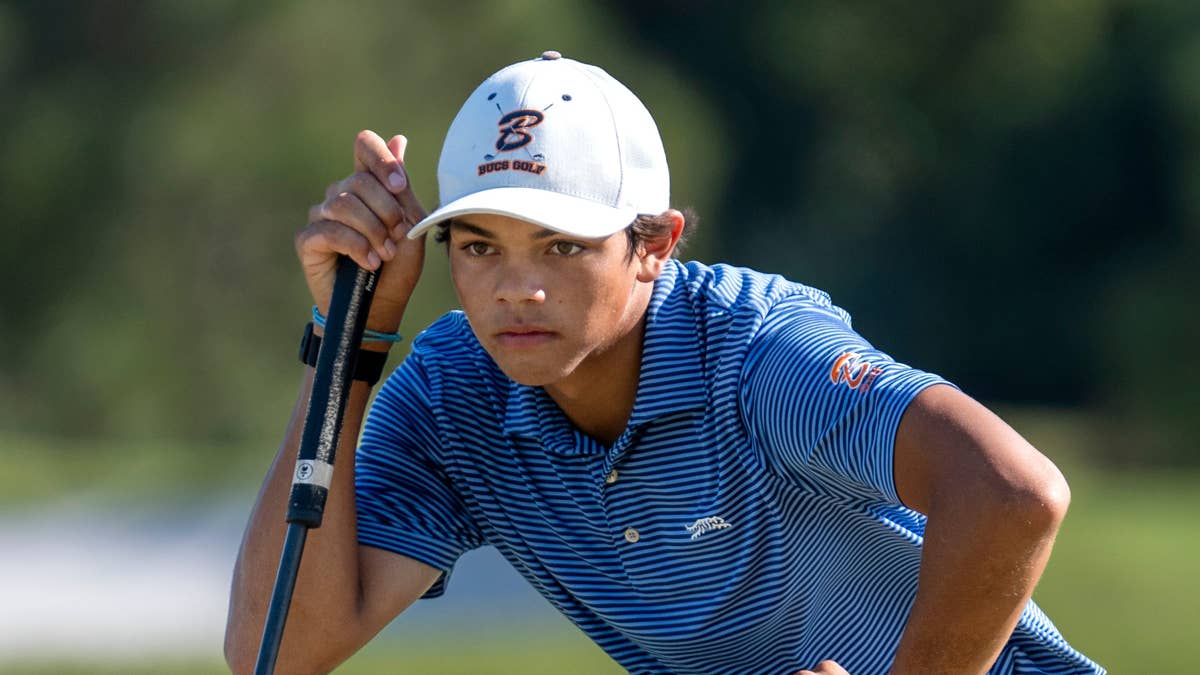 Charlie Woods delivers clutch finish to reach US Junior Amateur