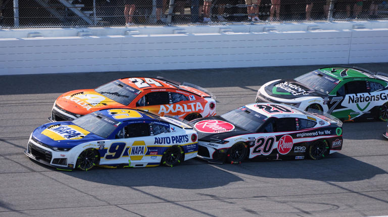 NASCAR race at Michigan stopped for crash involving Chase Elliott ...