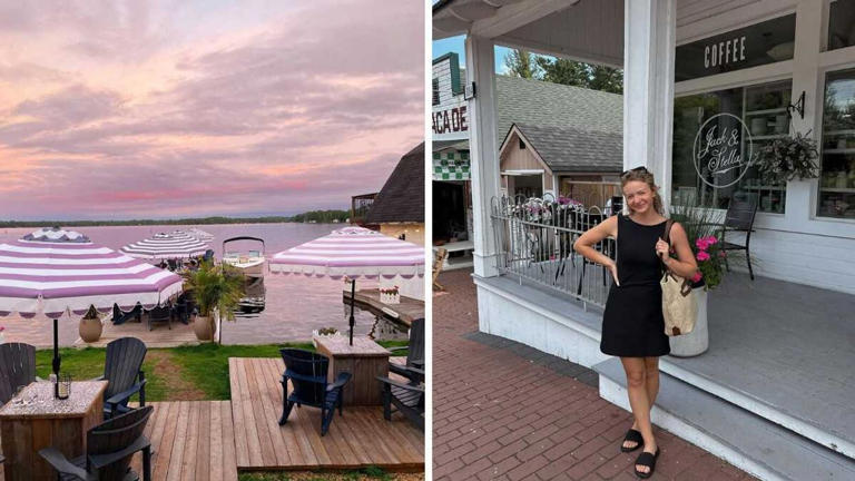 This tiny lakeside village in Ontario with quaint shops and cafes feels ...