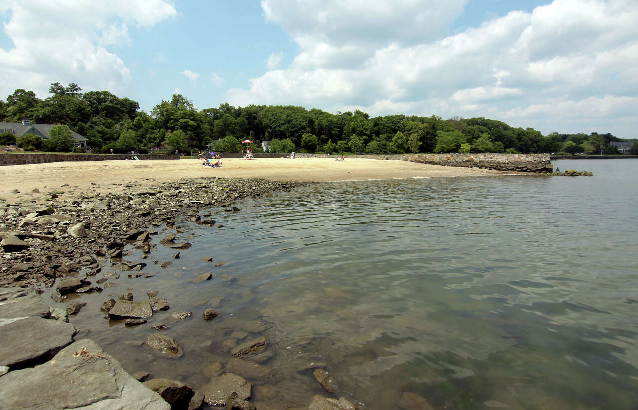 Byram Beach in Greenwich closed due to rainfall