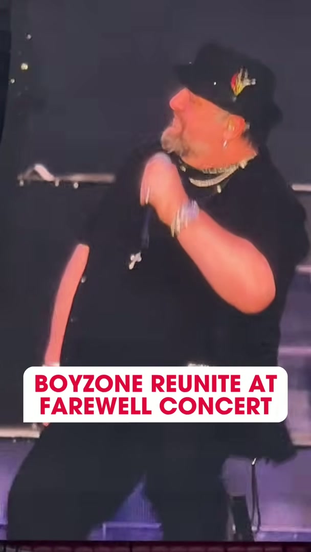 Boyzone reunite with Mikey Graham at farewell concert in London
