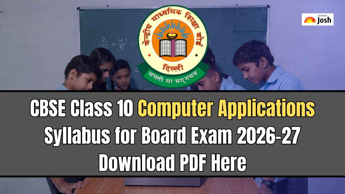 CBSE class 10 computer applications syllabus for board exam 2026-27 ...