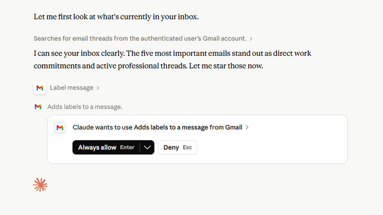 I connected Claude to Gmail, and it actually saved me some time