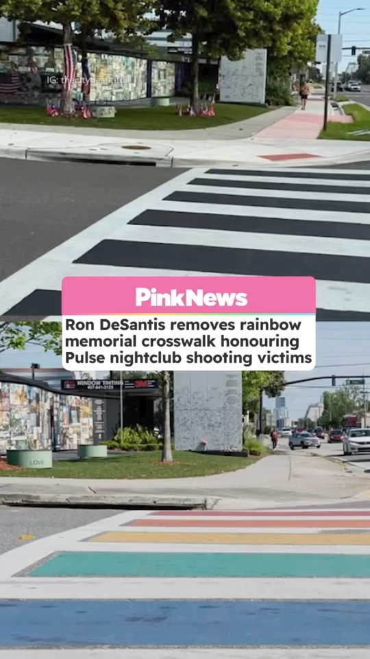 DeSantis admin paints over rainbow crosswalk at Pulse nightclub ...