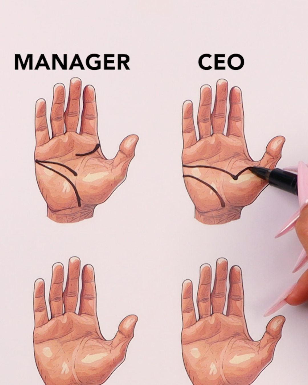 Palm lines that hint at your future job