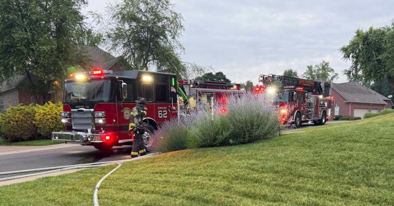 Fire crews say dog alerted Newburgh family of garage fire