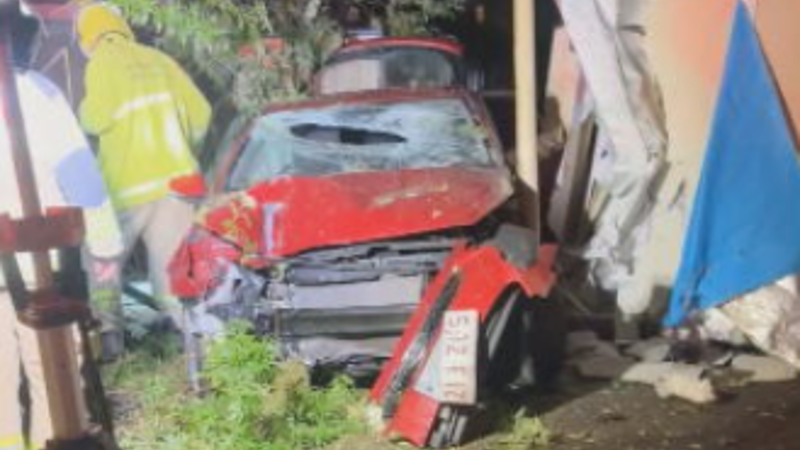 Three girls injured as stolen car smashes into home south of Brisbane